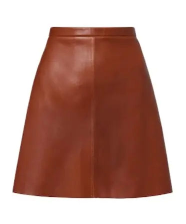 Stouls Lucie 22 Leather Miniskirt - Red