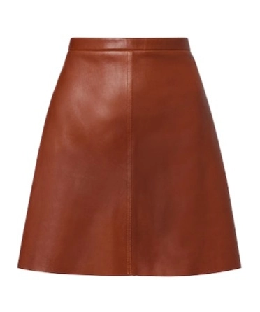 Stouls Lucie 22 Leather Miniskirt - Red