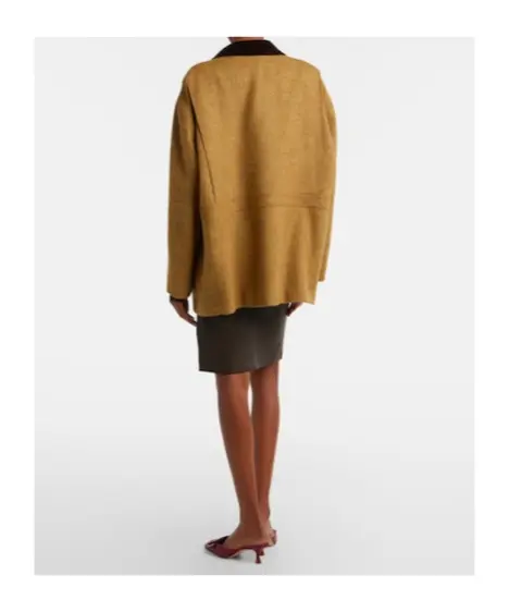 Stouls Gin Leather Midi Skirt