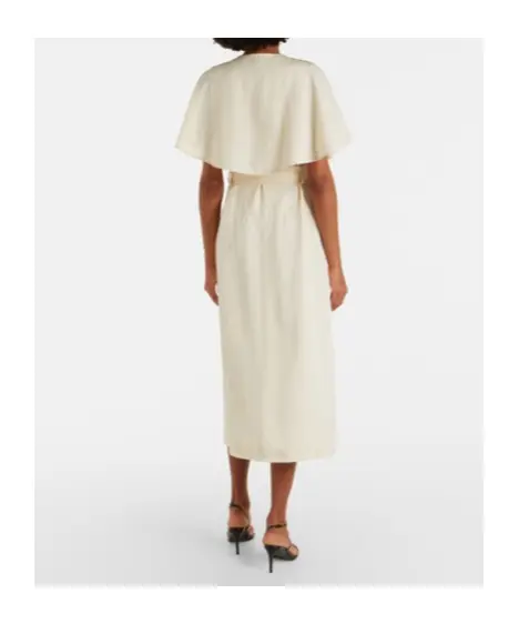 Proenza Schouler Isolde Cape Twill Midi Dress