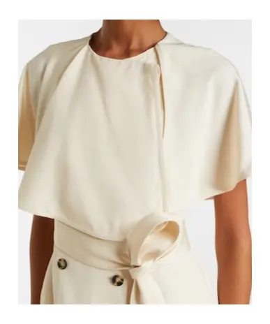 Proenza Schouler Isolde Cape Twill Midi Dress