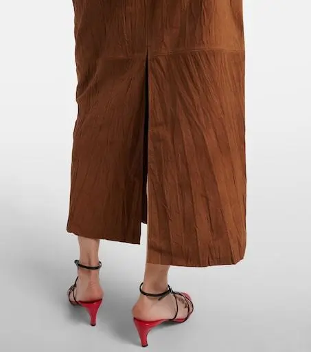 Proenza Schouler White Label Nayah Suede Midi Skirt