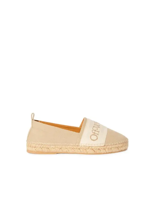 Off-White Bookish Slip-on Espadrilles - Nude