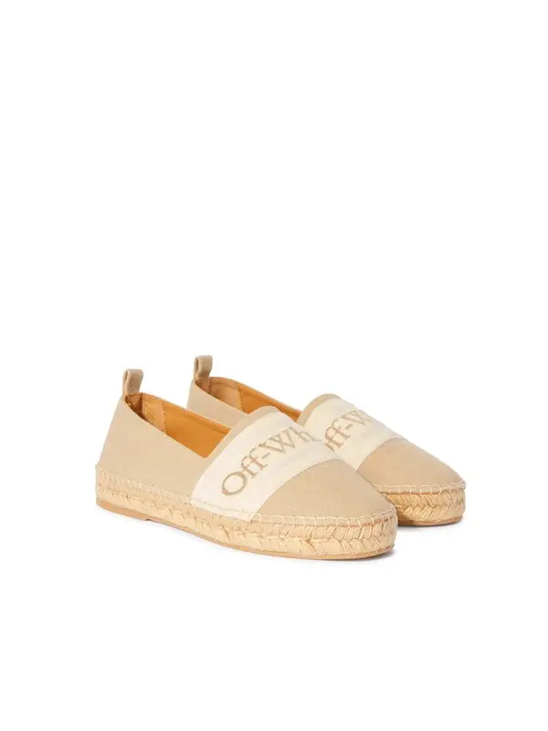 Off-White Bookish Slip-on Espadrilles - Nude