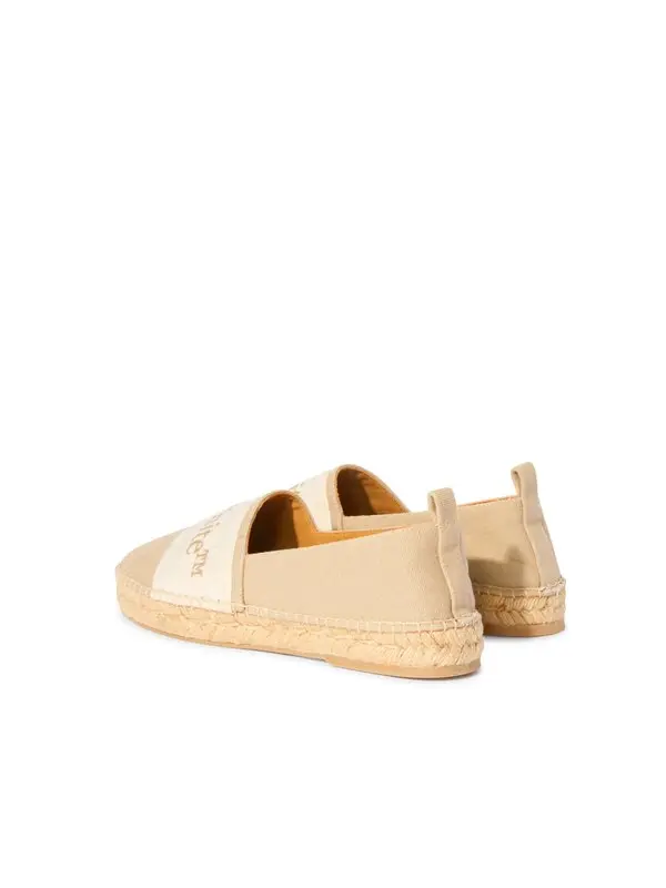 Off-White Bookish Slip-on Espadrilles - Nude