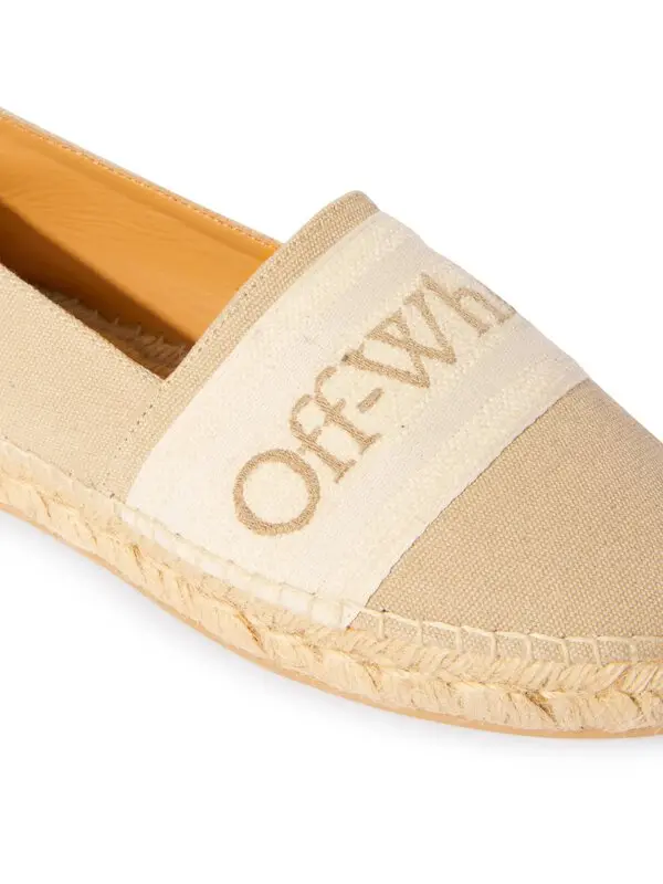 Off-White Bookish Slip-on Espadrilles - Nude