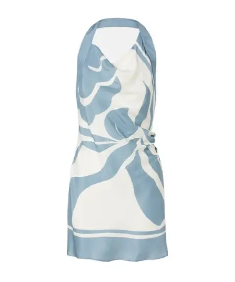 SIR. Lilou Halterneck Silk Minidress
