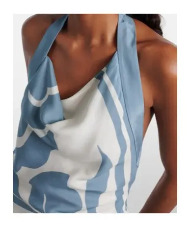 SIR. Lilou Halterneck Silk Minidress