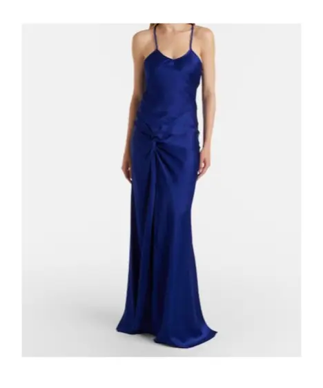 Victoria Beckham Gathered Crêpe Satin Gown
