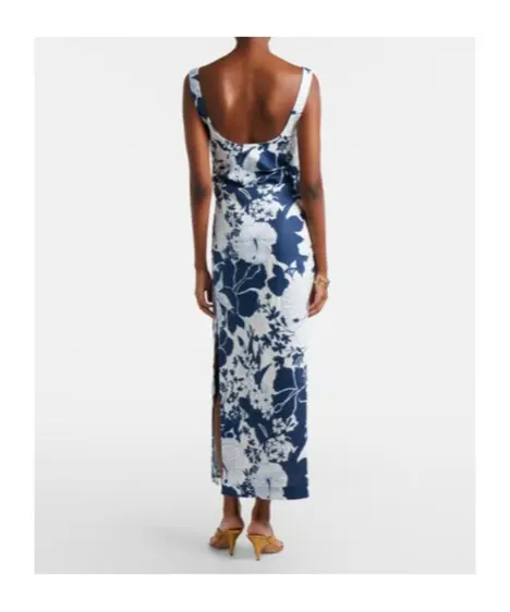 SIR. Paradiso Floral Linen Maxi Dress