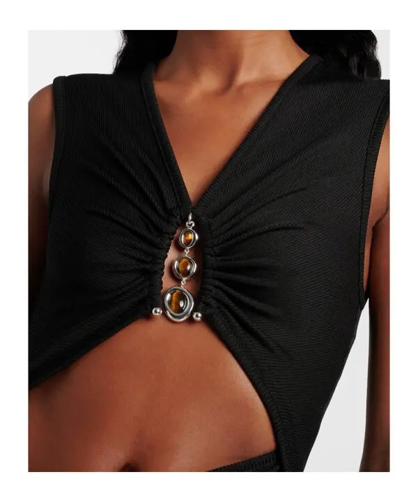 Christopher Esber Droplet Crystal Embellished Maxi Dress