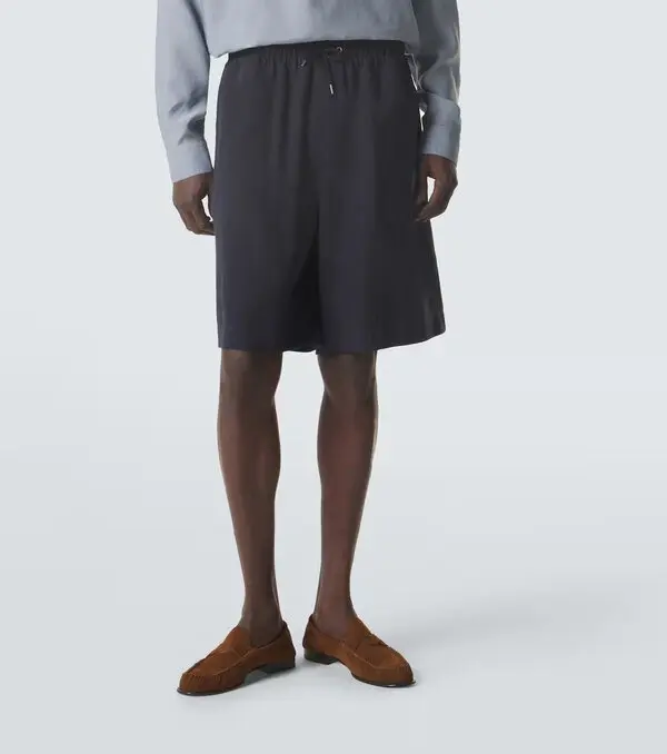 Giorgio Armani Linen Canvas Bermuda Shorts