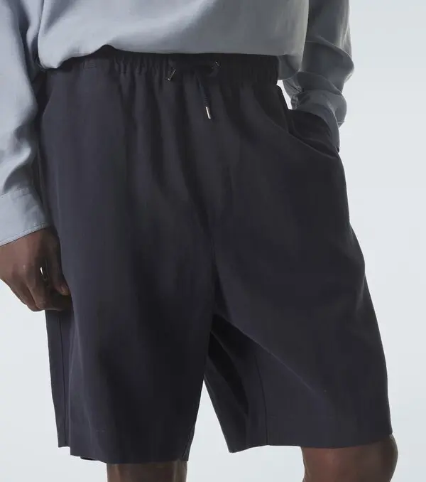 Giorgio Armani Linen Canvas Bermuda Shorts