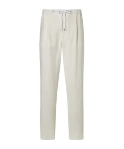 Giorgio Armani Linen Canvas Tapered Pants