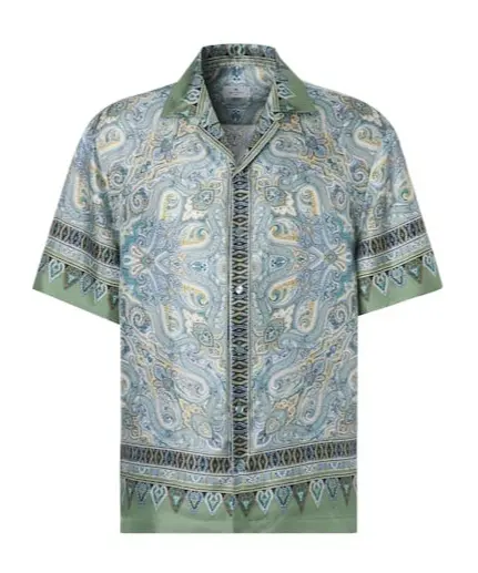 Etro Paisley Silk Twill Shirt