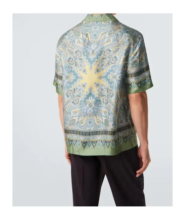 Etro Paisley Silk Twill Shirt