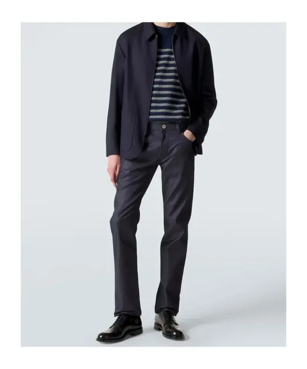 Giorgio Armani Cotton And Silk-blend Straight Jeans