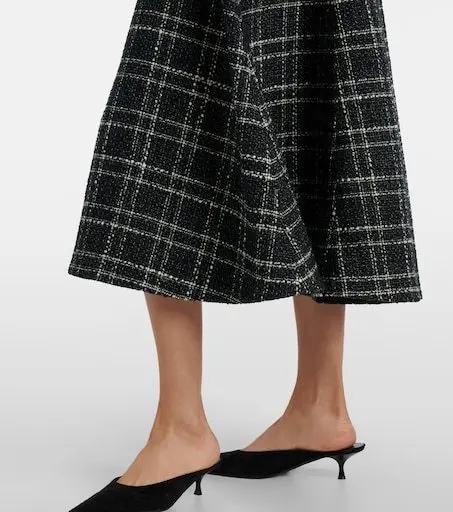 EMILIA WICKSTEAD Jody Checked Midi Dress