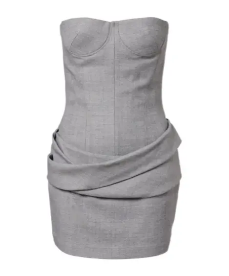 Alex Perry Draped Bustier Dress