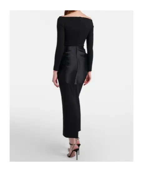 Solace Rhianne Satin-trimmed Cocktail Dress