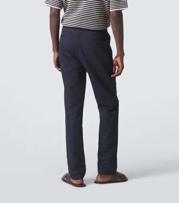 Sunspel Cotton Straight Pants