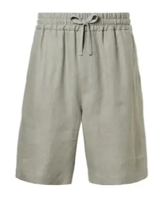 LARDINI Linen Shorts - Gray