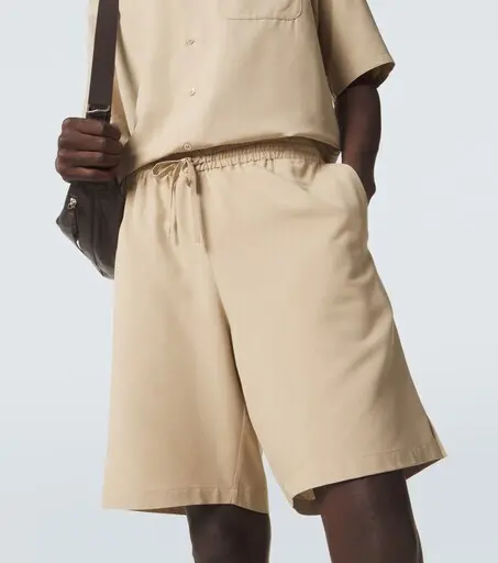 Le Kasha Pure Silk Drawstring Shorts