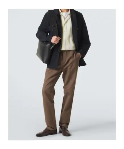 Sunspel Cotton And Linen Straight Pants