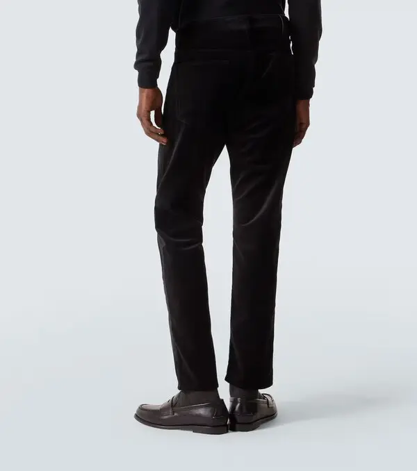 Ralph Lauren Mid-rise Cotton Velvet Slim Pants