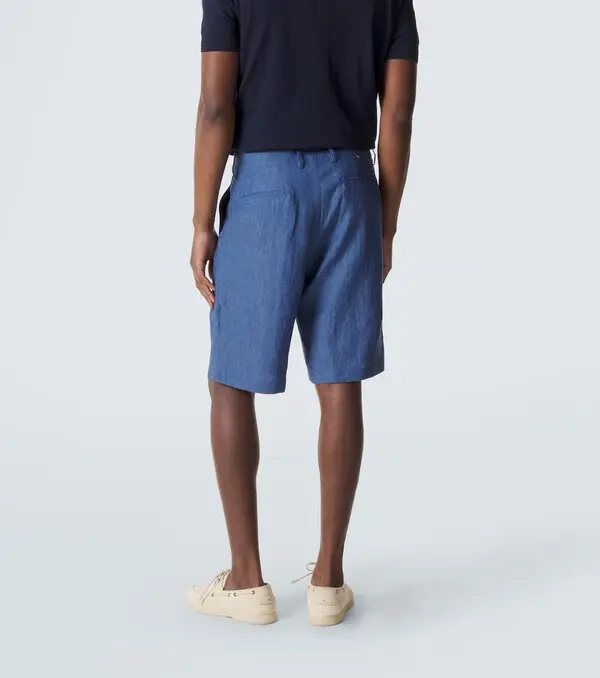 Canali Linen Bermuda Shorts