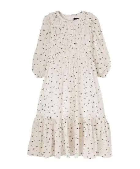 Monnalisa Printed Dress - White