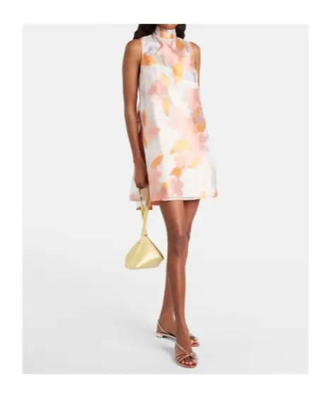 Staud Albee Floral Organza Minidress