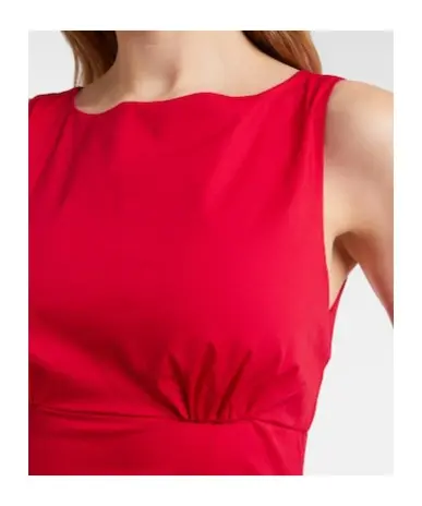 Staud Gwen Cotton Poplin Midi Dress