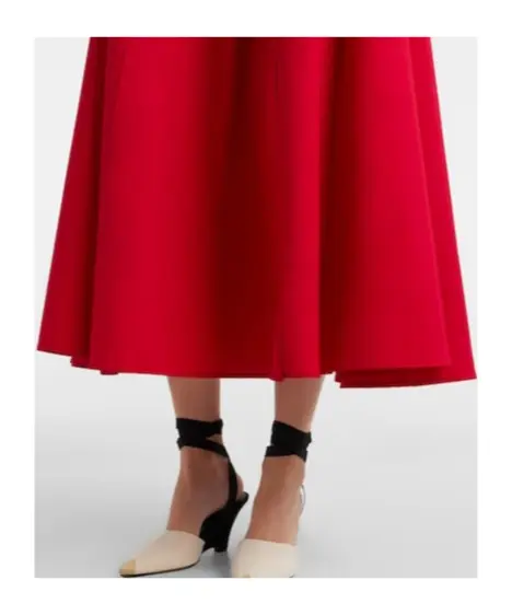 Staud Gwen Cotton Poplin Midi Dress