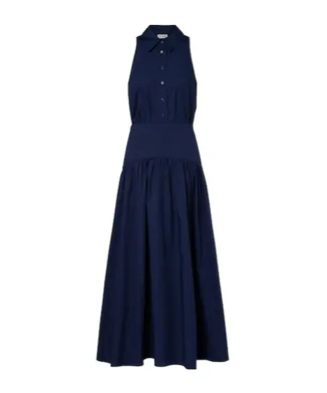 Staud Romy Cotton Midi Dress
