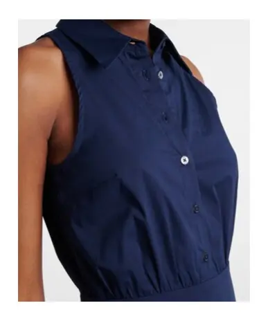 Staud Romy Cotton Midi Dress