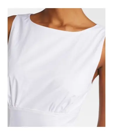 Staud Gwen Cotton Poplin Midi Dress