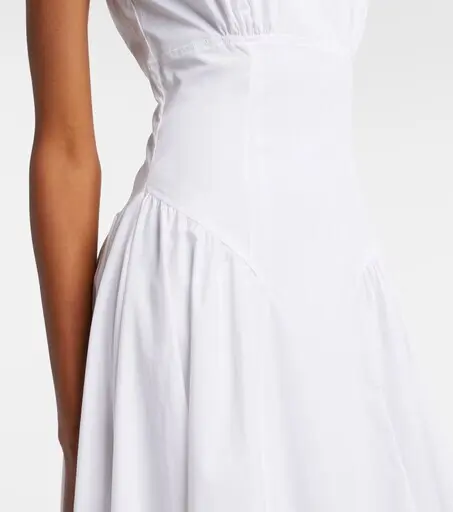 Staud Gwen Cotton Poplin Midi Dress