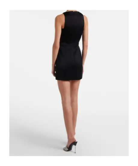 David Koma Embellished Floral Satin Mini Dress