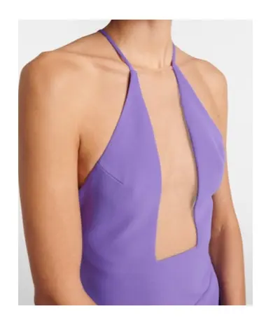 David Koma Asymmetrical Embellished Floral Midi Dress