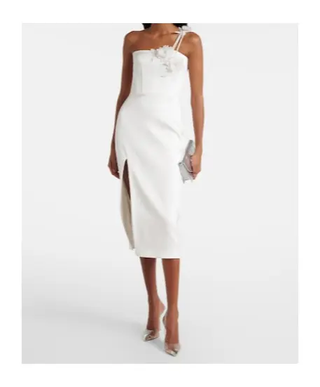 David Koma Floral-applique Bustier Dress
