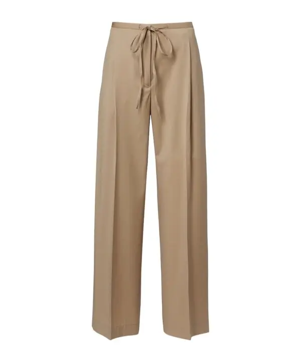 RÓHE Pleated Virgin Wool Wide-leg Pants