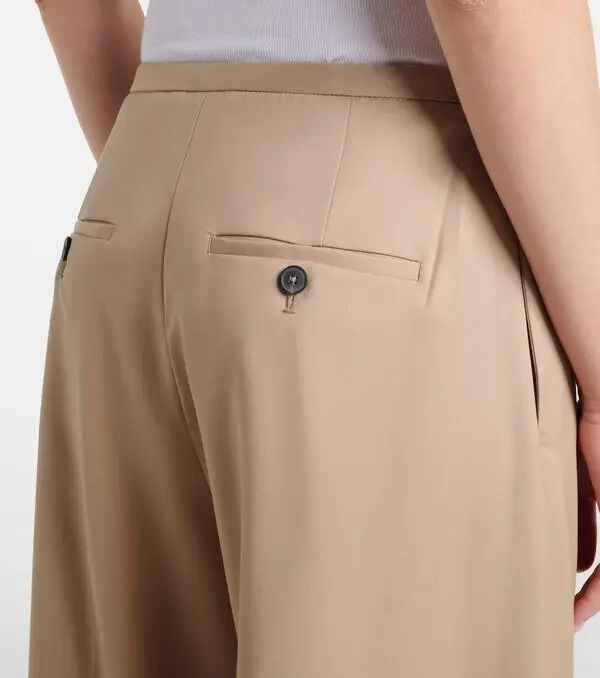 RÓHE Pleated Virgin Wool Wide-leg Pants