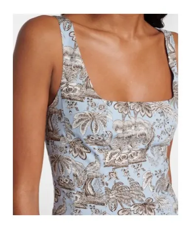 Staud Wells Floral Cotton Poplin Midi Dress