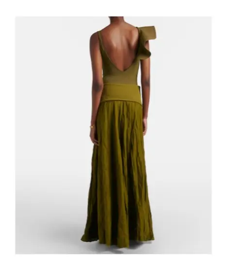 Johanna Ortiz Linen-blend Maxi Skirt