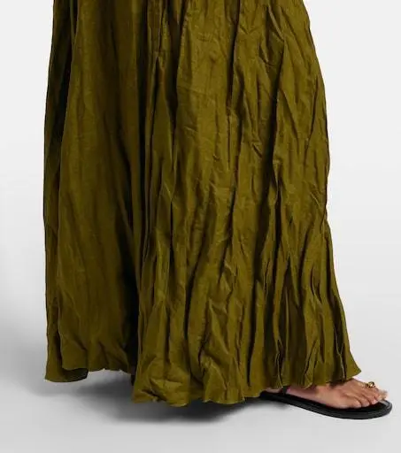 Johanna Ortiz Linen-blend Maxi Skirt