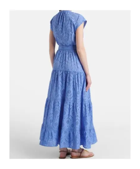 Poupette St Barth Kora Cotton Eyelet Shirt Dress