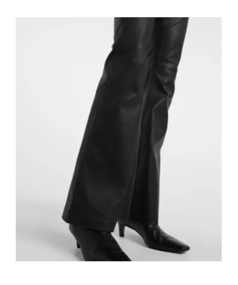 Ag Sophie Leather Bootcut Pants