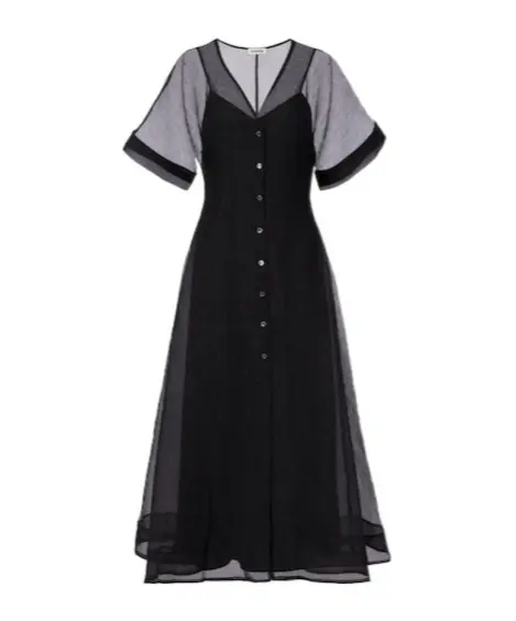 Staud Elle Organza Midi Dress