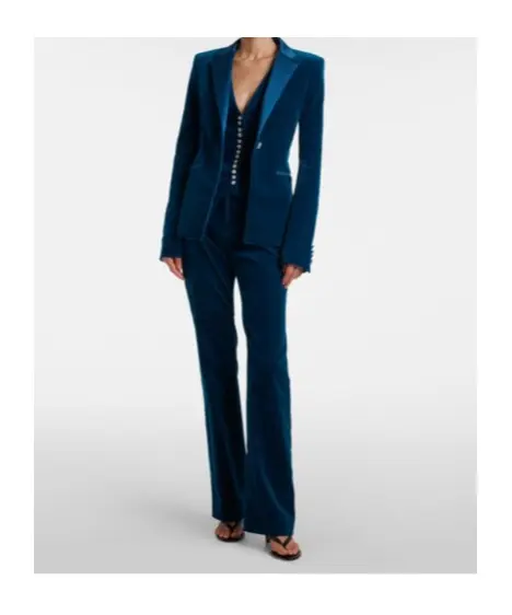 Rabanne Cotton-blend Velvet Flared Pants